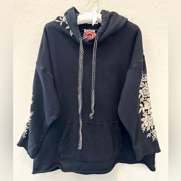 Johnny Was | Tops | Johnny Was Ollena Plus Size Black Embroidered Boho ...